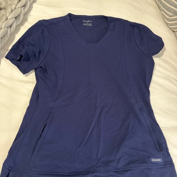 Jaanuu | Tops | Jaanuu Navy Yoga Scrub Top | Poshmark